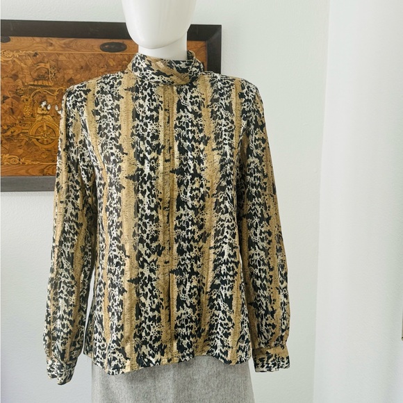 NICOLA | Tops | Nicola Animal Print Blouse | Poshmark